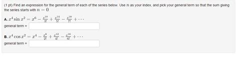 Solved Find An Expression For The General Term Of Each Of Chegg