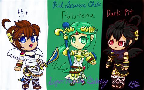 Chibi Pit Palutena And Dark Pit By Superrosalinagalaxy On Deviantart