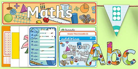 Roi First And Second Class Maths Working Wall Display Pack Roi First And Second Class Maths Working Wall Display Pack