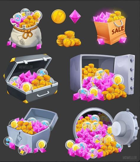 Shop Icons For Game Ui And Bundles Pack Game Art Is Illustrated And
