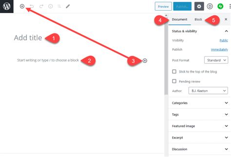 how to use the wordpress editor