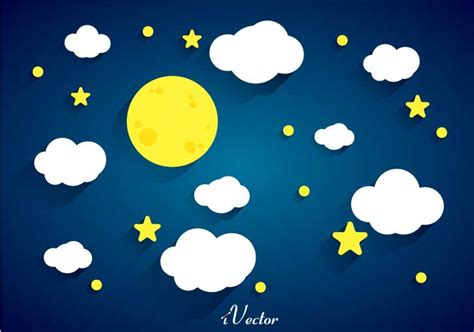 وکتور کارتونی طرح شب Ivector
