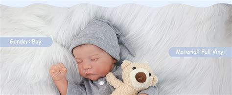 Amazon Com Wooroy Realistic Reborn Baby Dolls Levi Inch Full Vinyl Body Lifelike Reborn