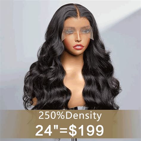 250 High Density T1b427 13x6 Body Wave Full Lace Frontal Human Hair