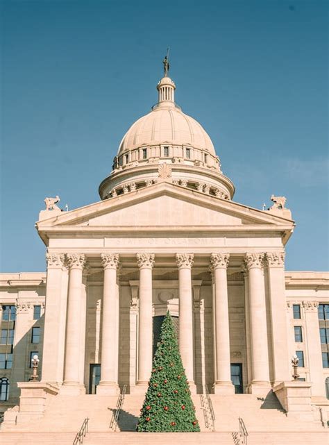 Facade Of The Oklahoma State Capitol Oklahoma City Oklahoma Usa