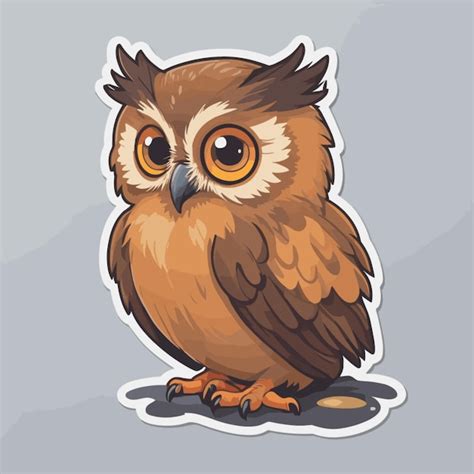 Vecteur De Dessin Animé Hibou Vecteur Premium