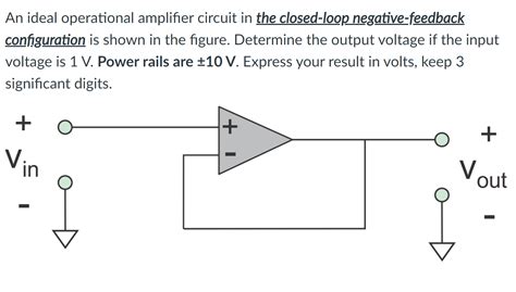 Solved An Ideal Operational Amplifier Circuit In The Chegg