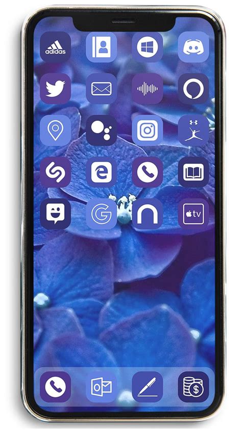 Royal Blue App Icons Aesthetic Ios 15 Icons App Icon Design Iphone Apps Ios 7 Design