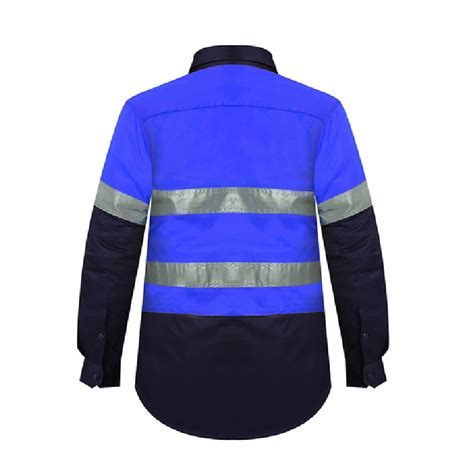 Ladies Hi Vis Taped Light Weight Work Shirt