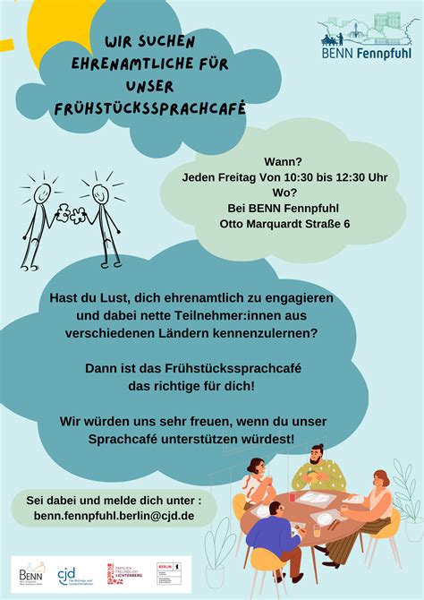 Wir Suchen Ehrenamtliche für unser Frühstückssprachcafé
