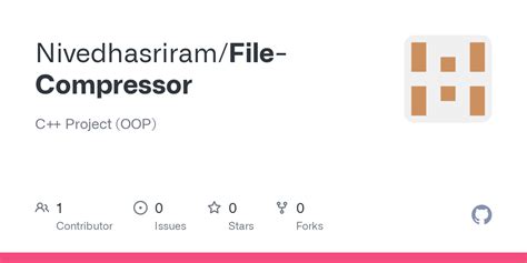 GitHub Nivedhasriram File Compressor C Project OOP