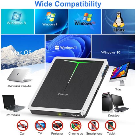 Snapklik External Blu Ray Drive USB 3 0 Type C Blu Ray Burner