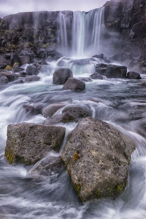 Oxarafoss Waterfall Iceland