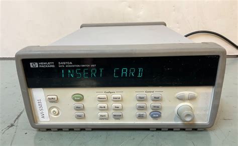 Hp Agilent 34970a Data Acquisition Switch Unit With Dmm New Bu Battery