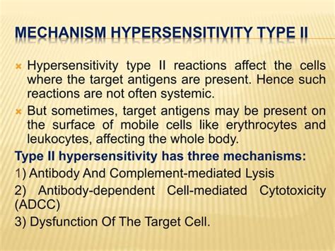 Type Ii Hypersensitivity Reactionpptx Blood Disorders Diseases And
