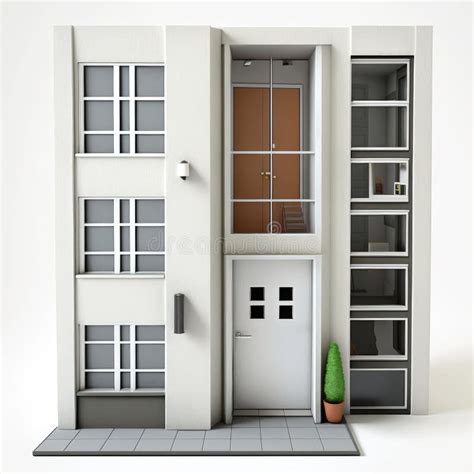 Miniature Apartment Building Home Small Scale Architecture Mockup
