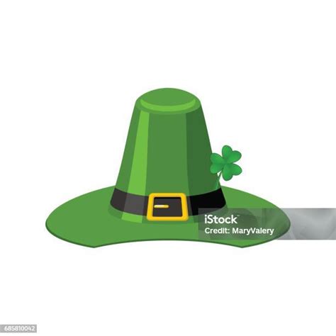 요정 녹색 모자 고립 성 패 트 릭의 날 국가 휴일 Irelandtraditional 아이 랜드 축제에 모자 마술 난쟁이 St Patricks Day에 대한 스톡 벡터
