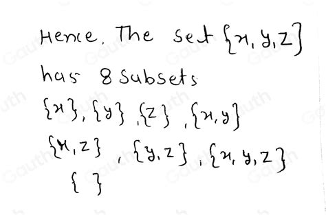 Solved It Is Given That Set W X Y Z What Is The Subset Of Set W
