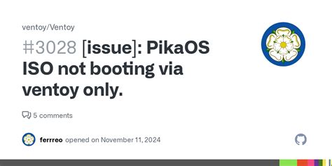 Issue Pikaos Iso Not Booting Via Ventoy Only · Issue 3028 · Ventoy