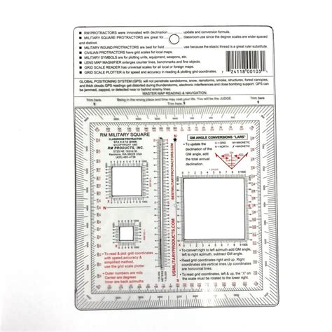 Military Map Protractor Round Venture Surplus