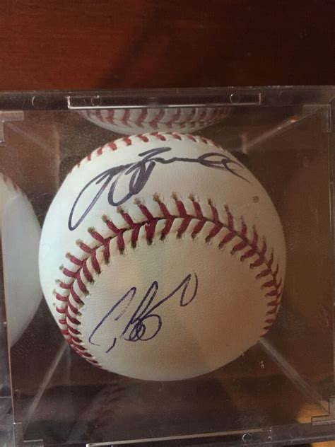 Jeff Bagwell Craig Biggio Autographed Hall Of Fame Dtwohigs