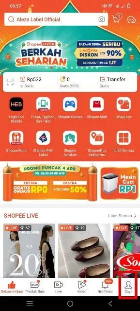 Cara Melihat Produk Favorit Di Shopee Melalui HP Dan PC Rancah Post