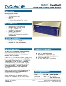 Datasheet Triquint