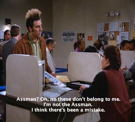 Seinfeld Quote Kramer Gets The Wrong Assman License Plates The