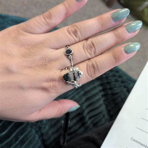 Spiral Splint Ring Adjustable Splint Ring 925 Sterling Silver Pip Dip