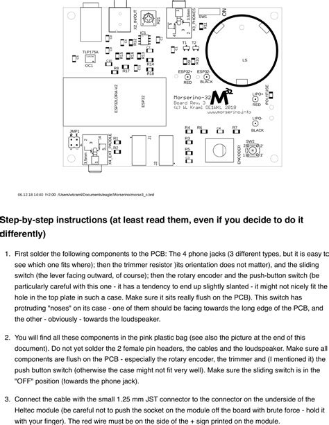 Detailed Assembly Instructions