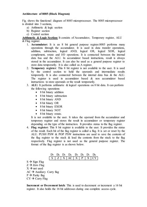 Architecture Of 8085 Pdf