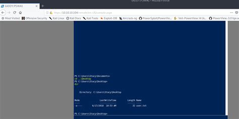 giddy hackthebox writeup