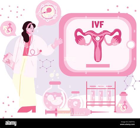 Healthcare Professional Presenting In Vitro Fertilization Process