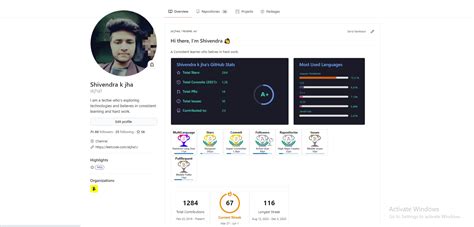 Shivendra K Jha · Issue 542 · Eddiehubcommunityawesome Github Profiles · Github