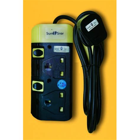 Sunstar Extension Wire Trailing Socket Extension 2m 5m Sirim Approved Shopee Malaysia