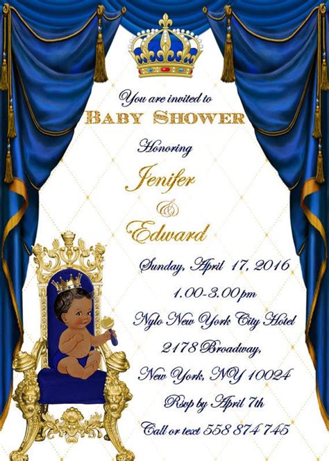 Royal Prince Baby Shower Invitations By STYLEMEMIAMIADESIGN Baby Sign Language Royal Baby