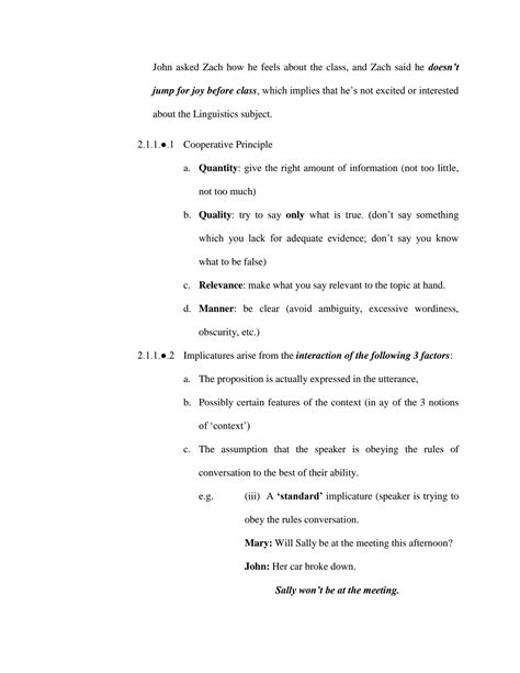 Solution 7 Aspects In Pragmatics Speech Act Politeness Implicature And Conversation Analysis