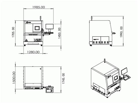 CNC Programmable 5um X Ray Equipment 90kV For Cable Connector