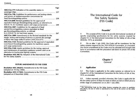 Imo Fss Code International Code For Fire Safety Systems 2007