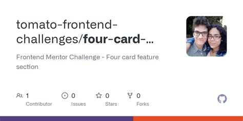 Github Tomato Frontend Challengesfour Card Feature Section Frontend