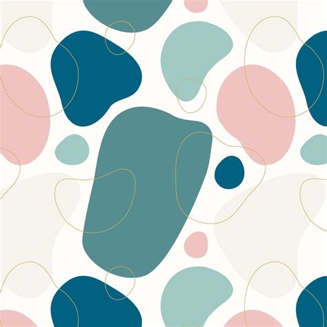 Abstract Organic Shapes Seamless Pattern Vector Art At Vecteezy