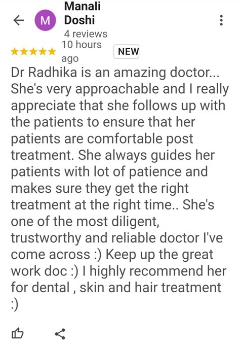 dr radhika aggarwal on linkedin patient feedbacks make our days 💞💞