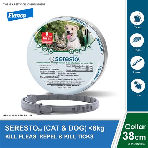 Seresto Anti Tick Flea Lice Collar - Size M | Shopee Malaysia