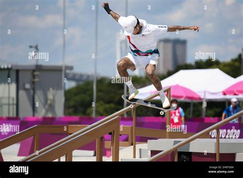July 25th 2021 Tokyo Japan Nyjah Huston Of The United States In