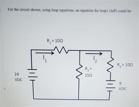 Solved For The Circuit Shown Using Loop Equations An Chegg