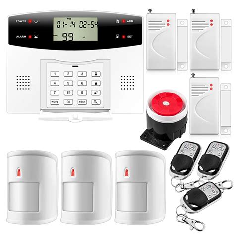 99 Wireless 4 Wired Zones Gsm Pstn Intercom Alarm System Alarm Security