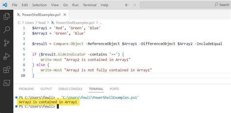 How To Check If An Array Contains Another Array In Powershell