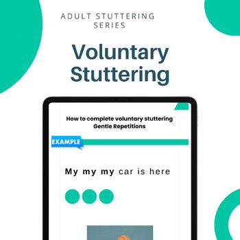 Voluntary Stuttering Pseudostuttering In Adult Stuttering Therapy Handout
