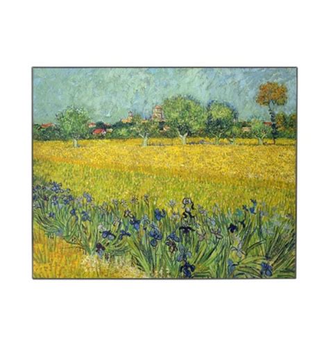 고흐 아이리스가 있는 아를의 풍경 중형 패브릭아트 그림액자 50x40cm 티몬