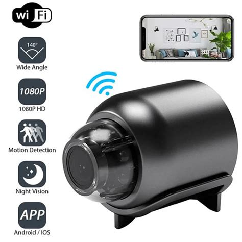 Мини WiFi Шпионская камера 1080P HD Беспроводное скрытое обнаружение ...